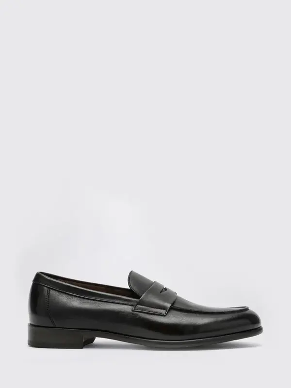DOUCAL'S Leather Loafer - Dark