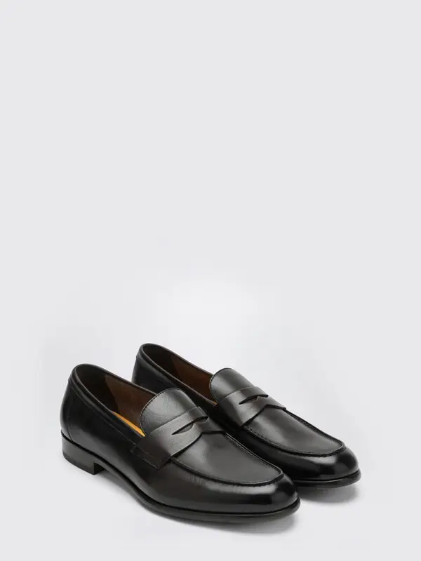 DOUCAL'S Leather Loafer - Dark