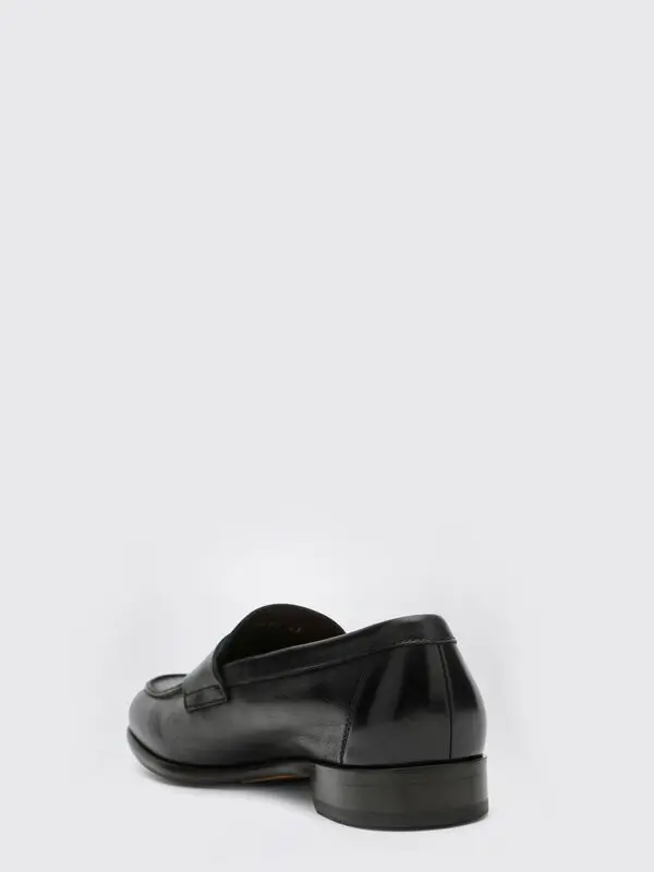 DOUCAL'S Leather Loafer - Dark