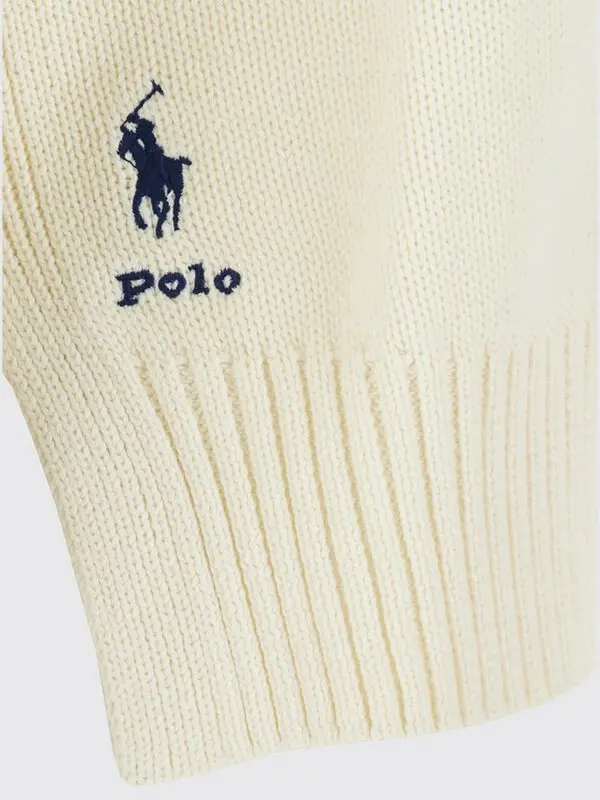 Polo Ralph Lauren Ribbed Crew Neck Jumper - Beige