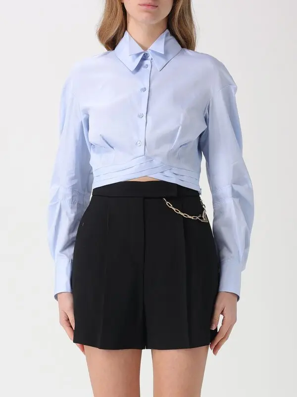Elisabetta Franchi Cropped Cotton Shirt