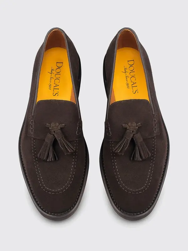 DOUCAL'S Suede Loafers With Tassels