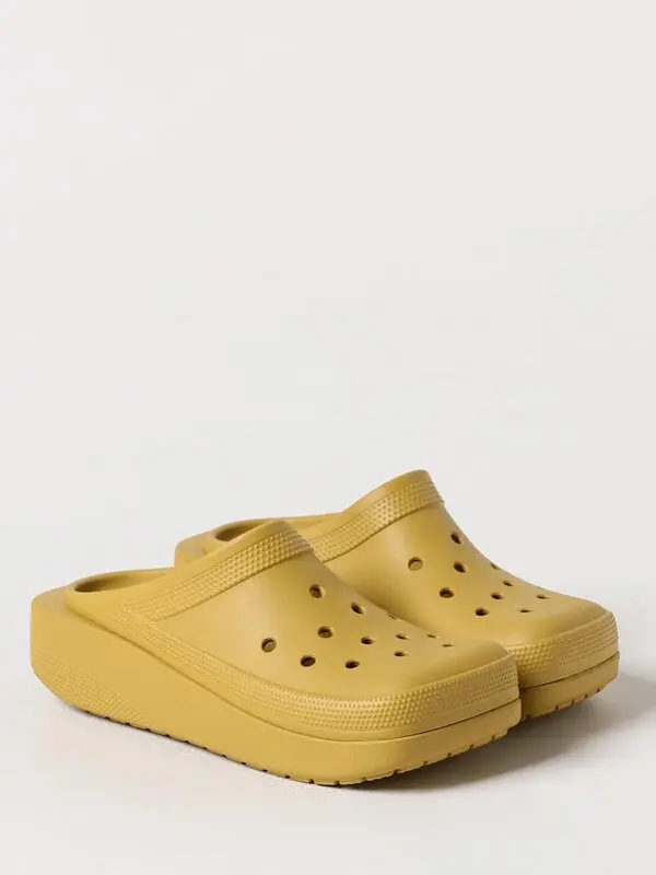 CROCS Platform Clogs - Green