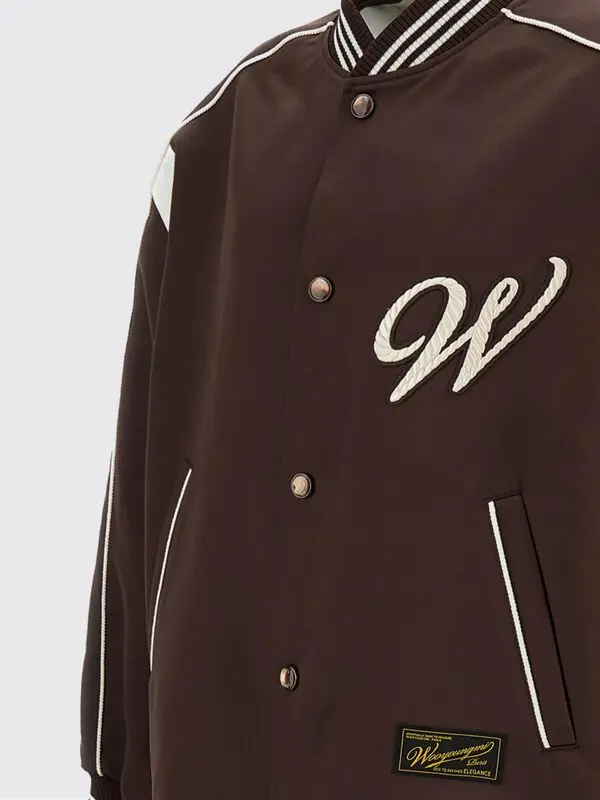 WOOYOUNGMI Polyester Bomber Jacket With Logo