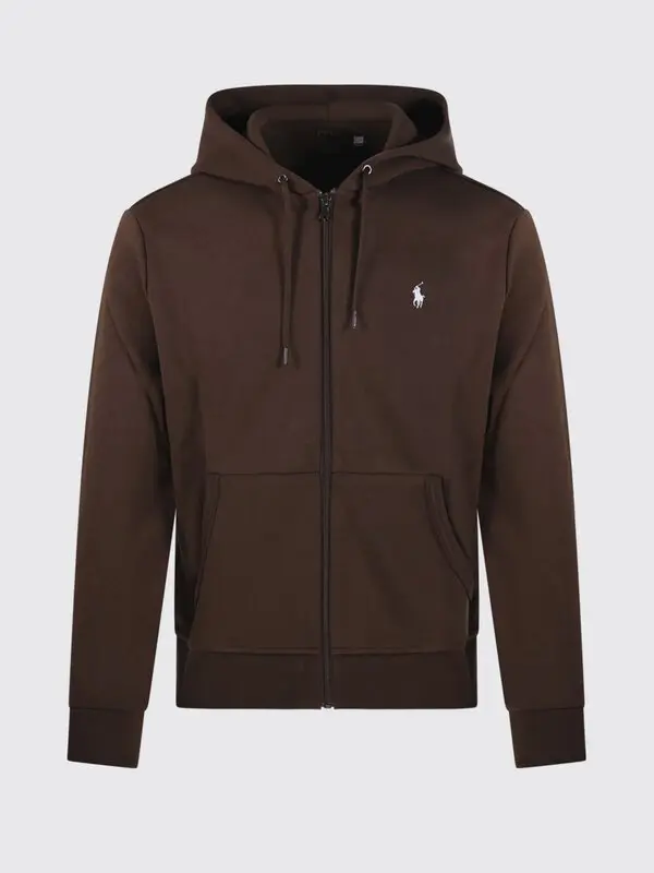 Polo Ralph Lauren Cotton Zip-up Hoodie - Brown