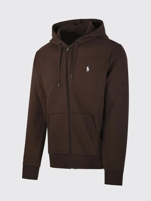 Polo Ralph Lauren Cotton Zip-up Hoodie - Brown
