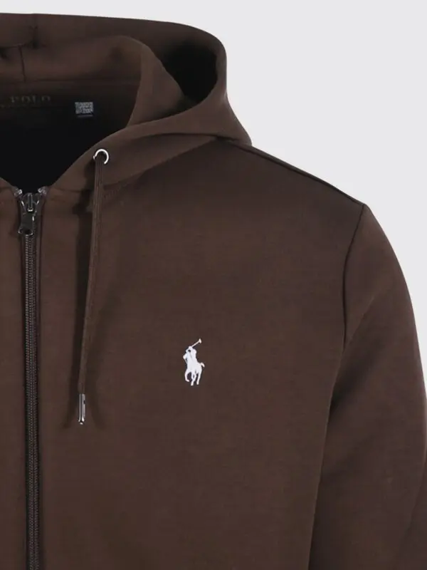 Polo Ralph Lauren Cotton Zip-up Hoodie - Brown