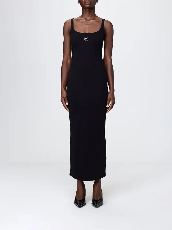 MARINE SERRE Cotton Dress With Logo