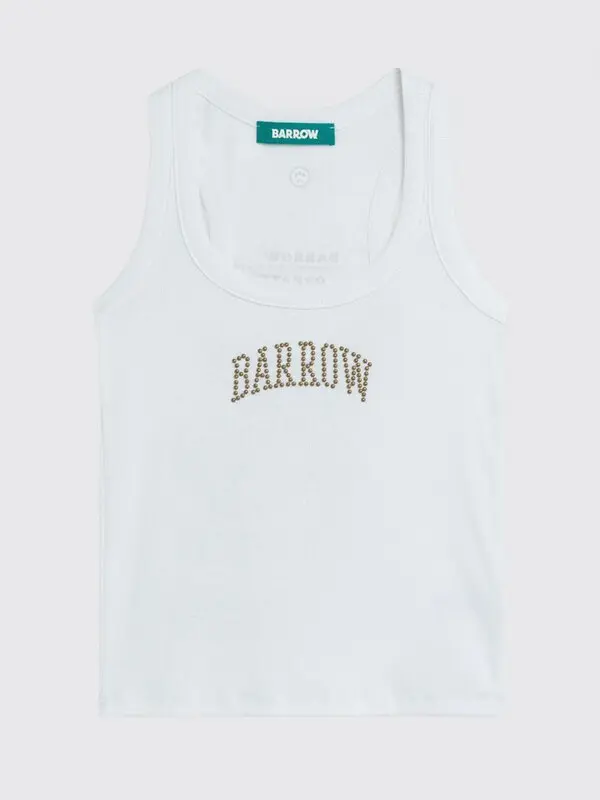 BARROW Cotton Tank Top With Print