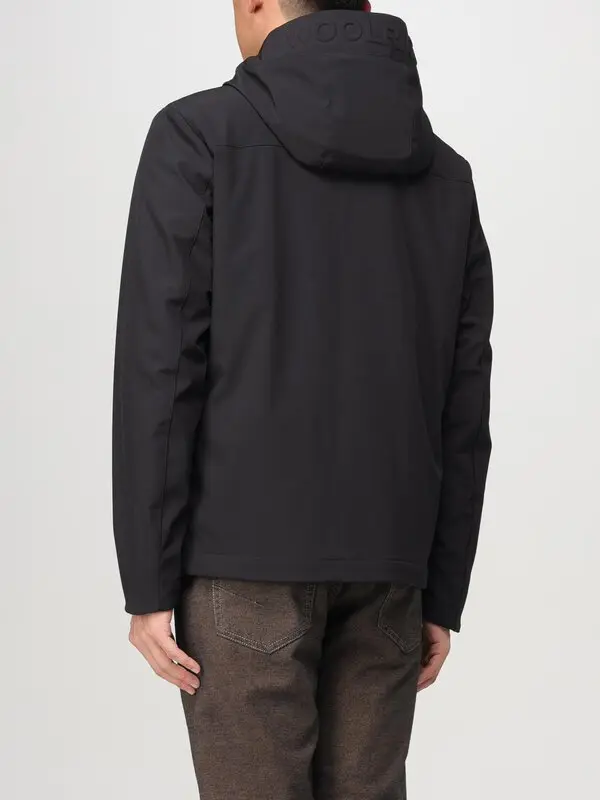 Woolrich Zip-up Hooded Jacket - Black