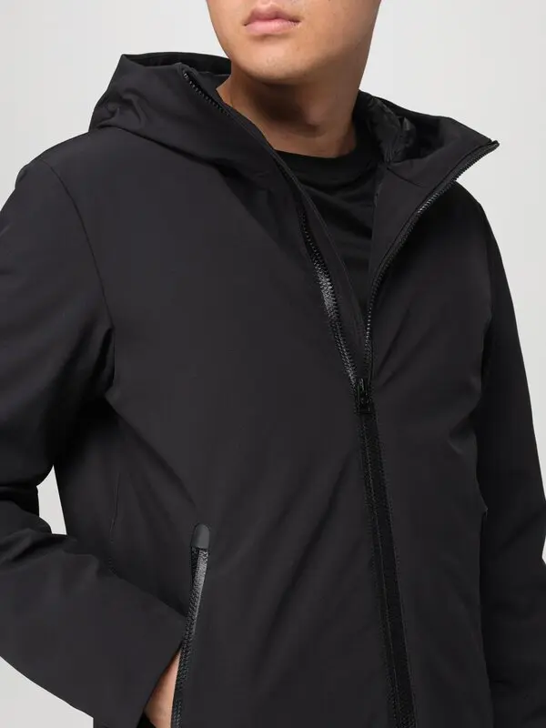 Woolrich Zip-up Hooded Jacket - Black