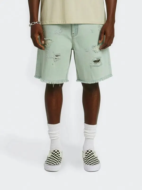 BARROW Distressed Shorts - Ice