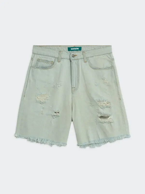 BARROW Distressed Shorts - Ice