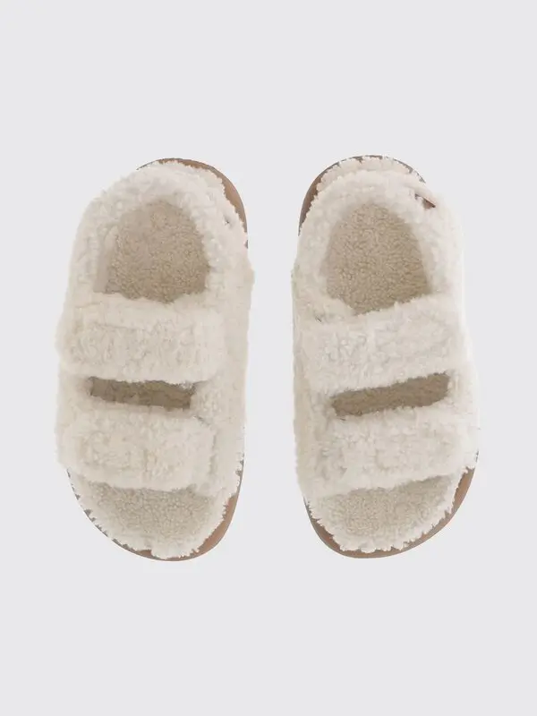 Moon Boot Shearling Sandal - White