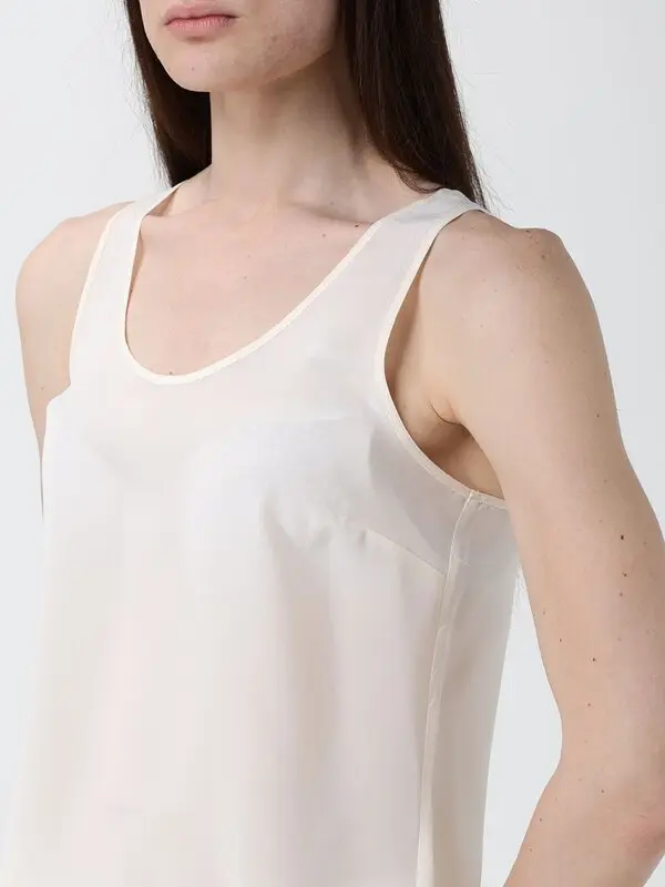 Pinko Sleeveless Pure Silk Top - White