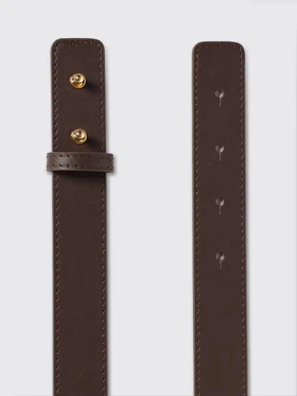 Elisabetta Franchi Leather Belt - Cocoa