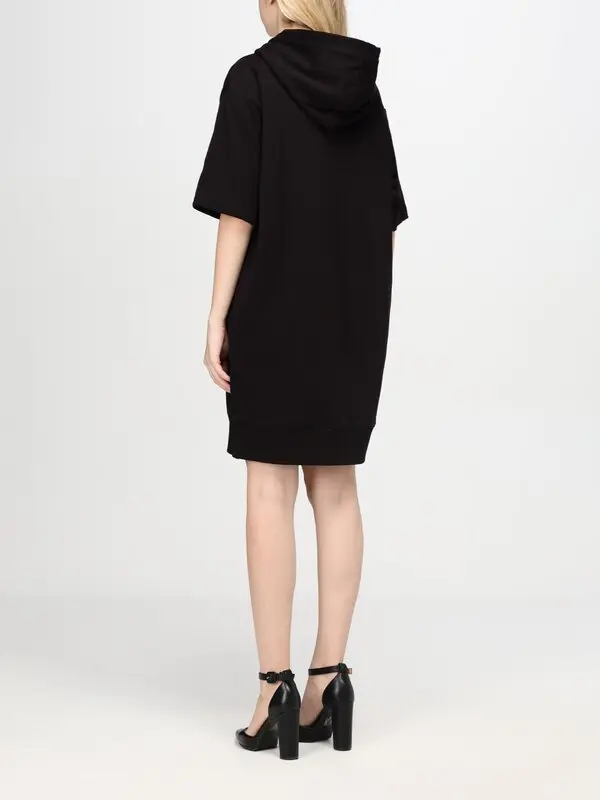 Michael Kors Short Sleeve Logo Hoodie Dress