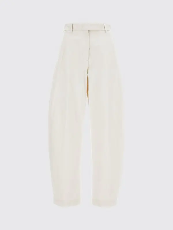 THELATEST Dina Stretch Cotton Baggy Trousers - White