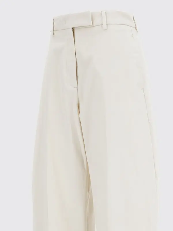 THELATEST Dina Stretch Cotton Baggy Trousers - White