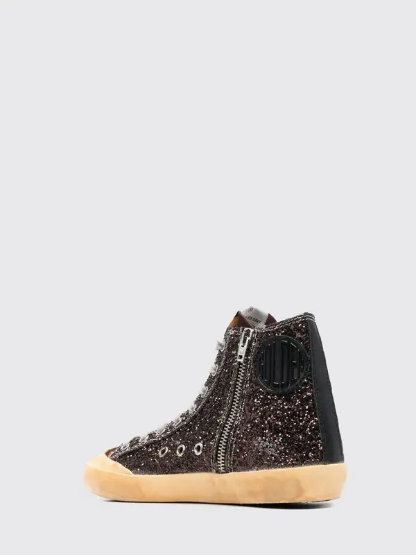 GOLDEN GOOSE High Top Glitter Sneakers