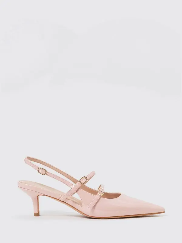 TWINSET Slingback Pumps With Buckle Detailing - Peach