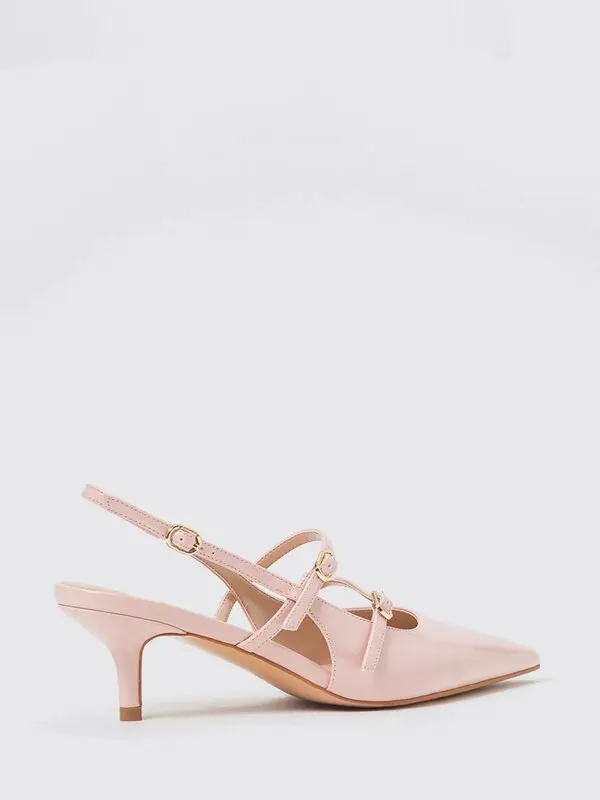 TWINSET Slingback Pumps With Buckle Detailing - Peach