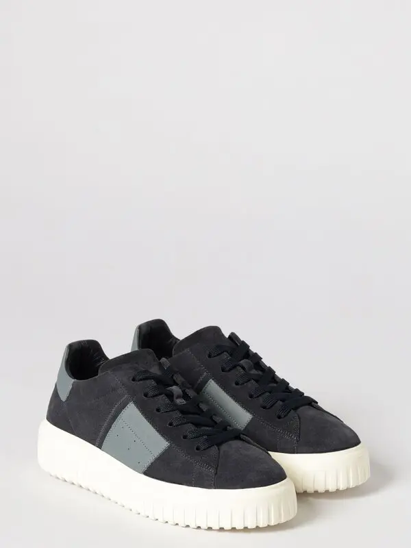 Hogan H-stripes Suede Sneakers - Blue
