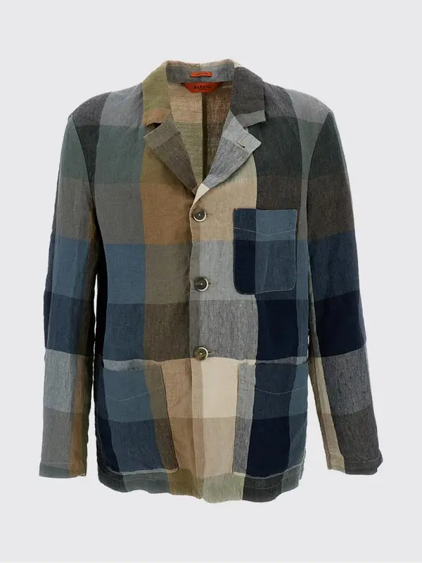 Barena Venezia Checked Linen Blazer