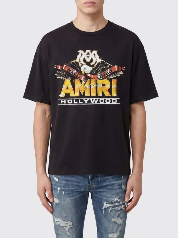 Amiri Dropped-shoulder Cotton T-shirt With Graphic Logo Print