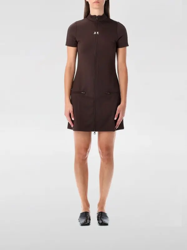 COURREGES Dress Colour - Brown
