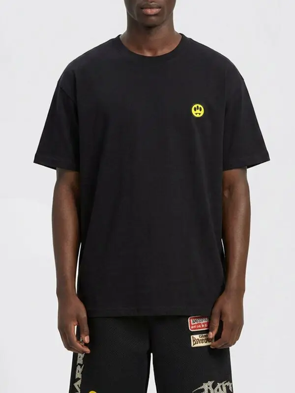 BARROW Cotton T-shirt With Logo - Black