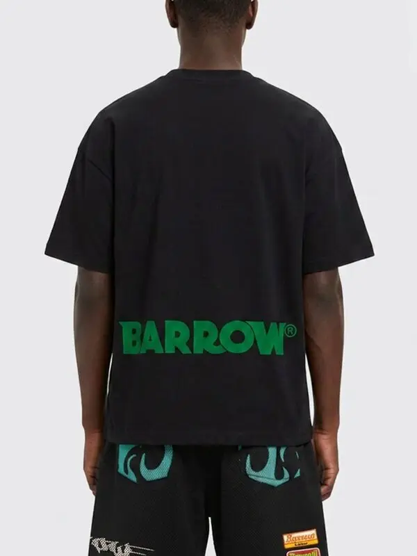 BARROW Cotton T-shirt With Logo - Black