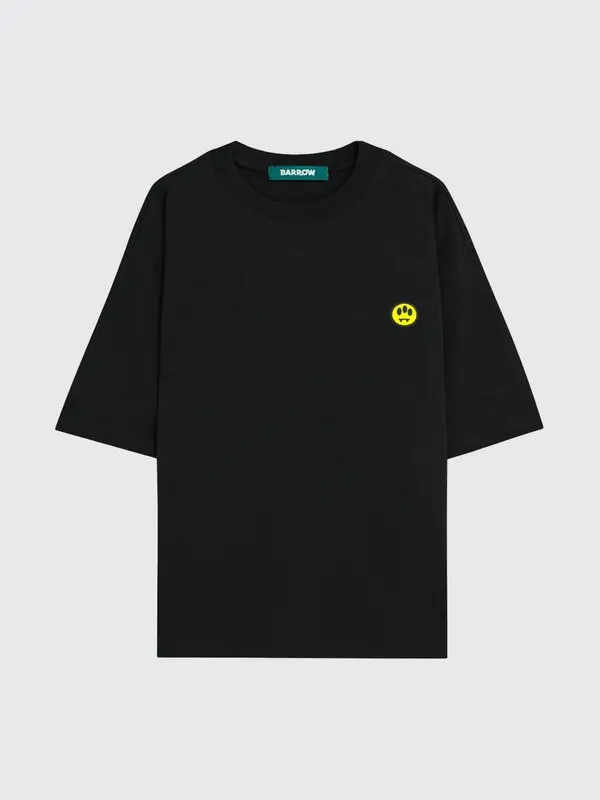 BARROW Cotton T-shirt With Logo - Black
