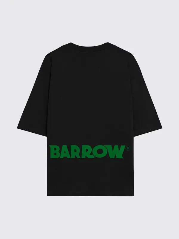 BARROW Cotton T-shirt With Logo - Black