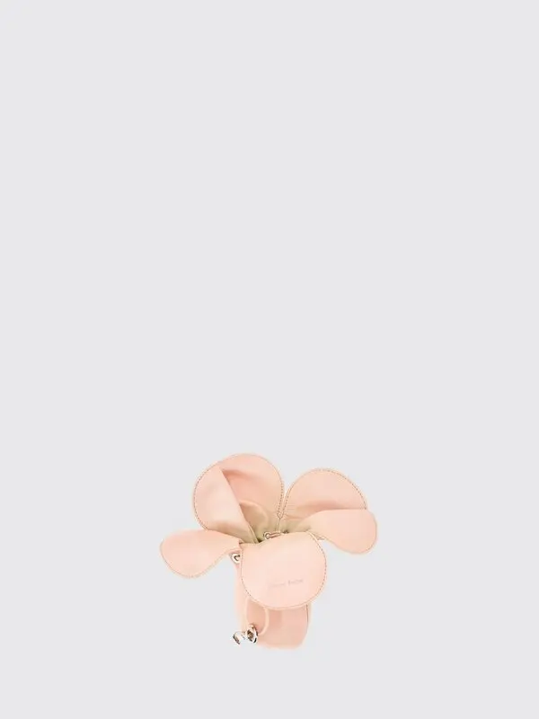 Simone Rocha Leather Coin Purse With Floral Embellishment