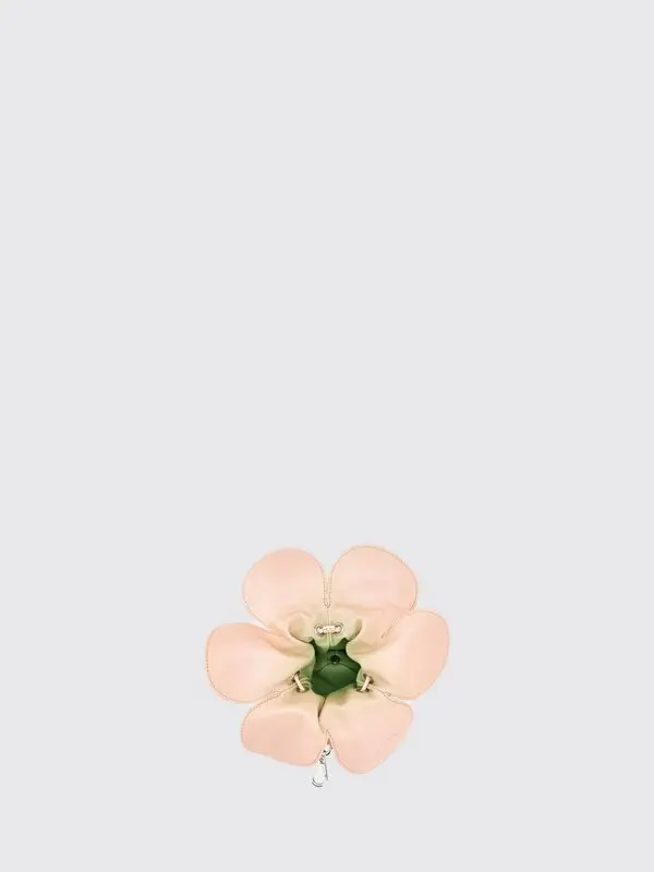 Simone Rocha Leather Coin Purse With Floral Embellishment