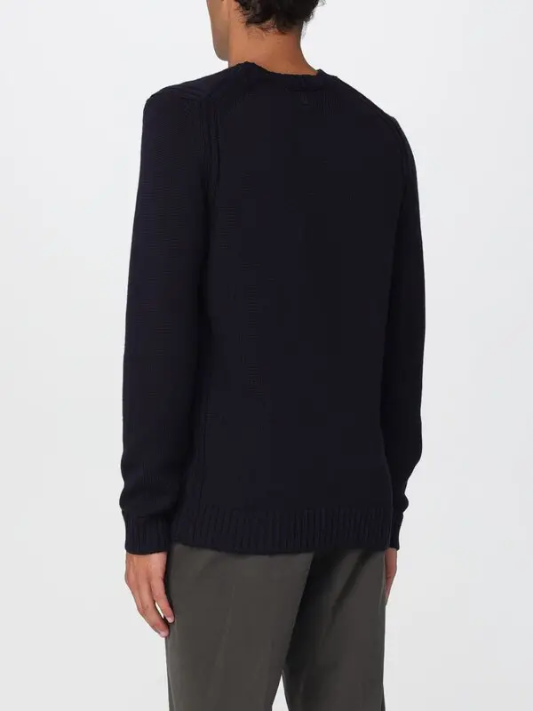 DONDUP Crew Neck Ribbed Jumper - Blue