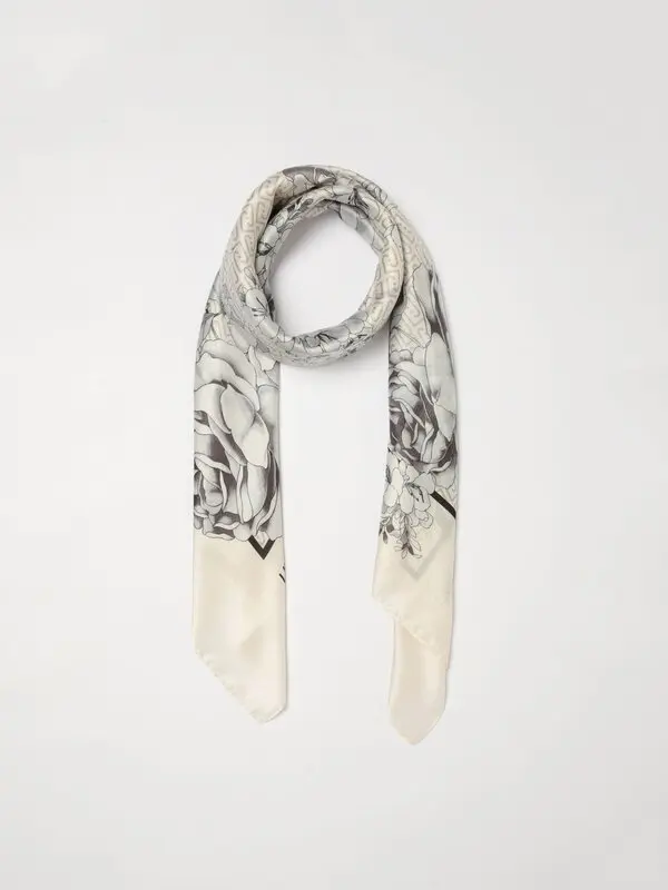 Liu Jo Peony Printed Polyester Foulard - Multicolor