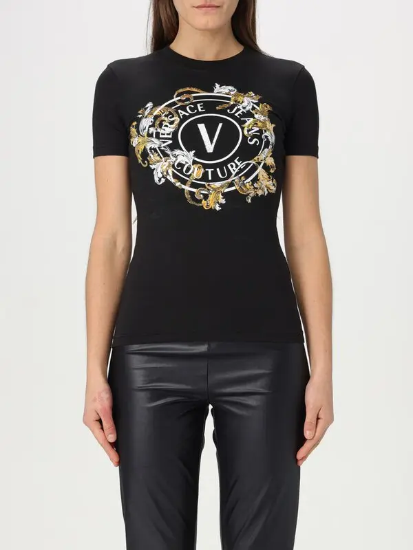 Versace V-logo T-shirt - Black