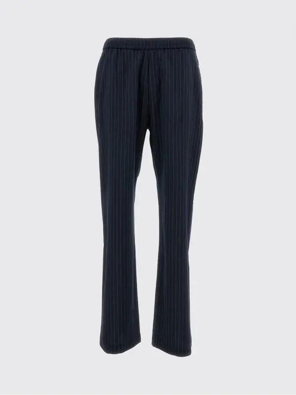 Barena Venezia Wide-leg Virgin Wool Stretch Pinstripe Trousers
