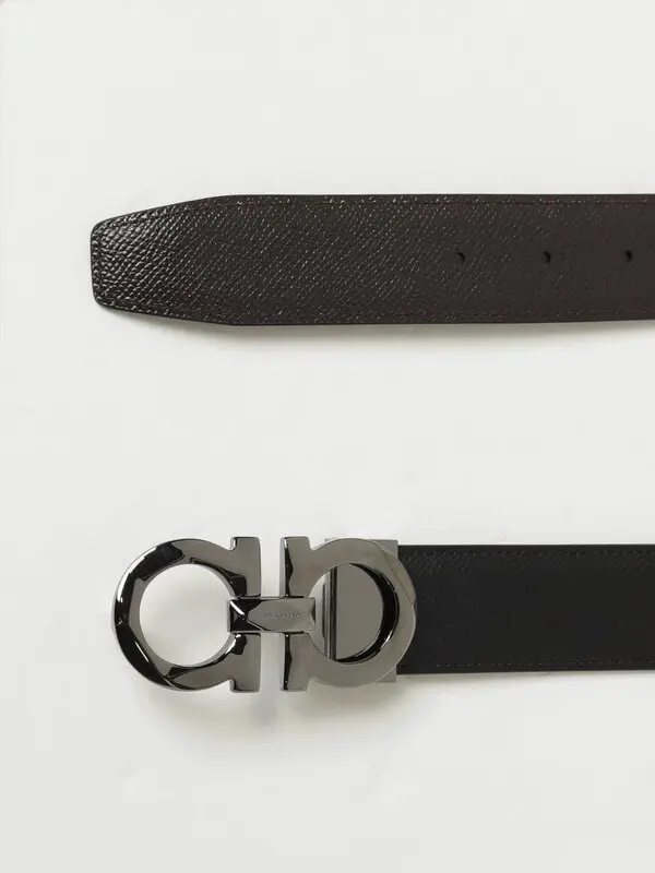 FERRAGAMO Gancini Buckle Belt - Black