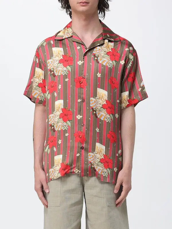 Drole De Monsieur Printed Viscose Casual Shirt