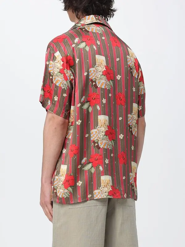 Drole De Monsieur Printed Viscose Casual Shirt
