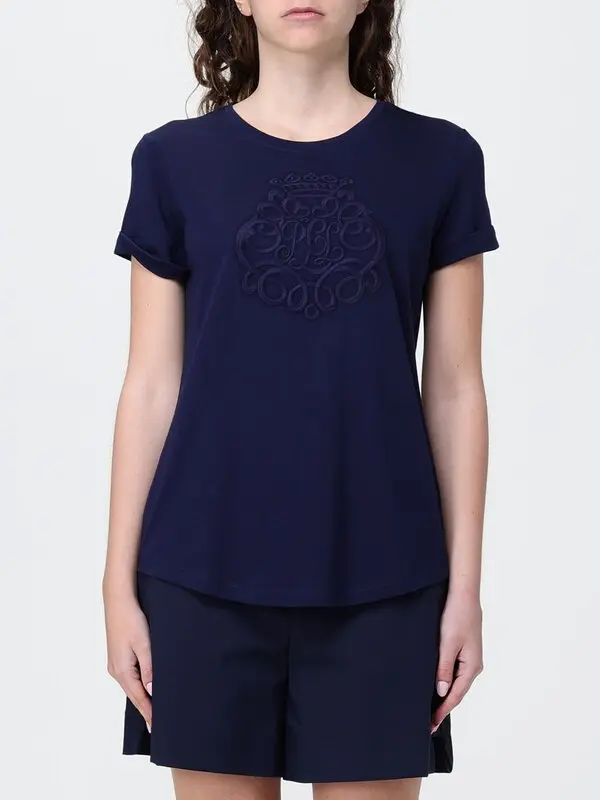 Ralph Lauren Monogram Cotton T-shirt - Navy