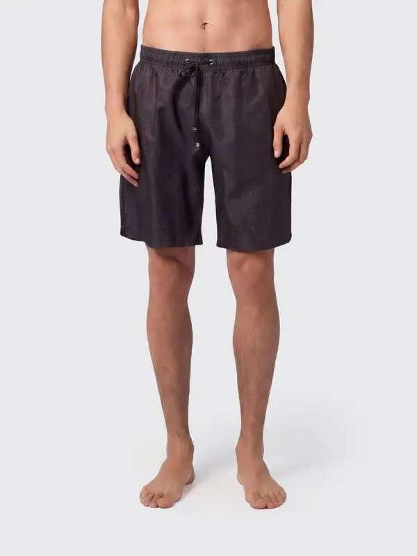 BILLIONAIRE Monogram Print Swim Shorts - Black