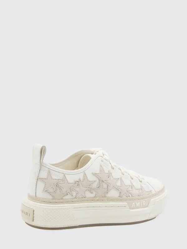 Amiri Stars Court Low-top Canvas And Suede Sneakers With Star Appliqués