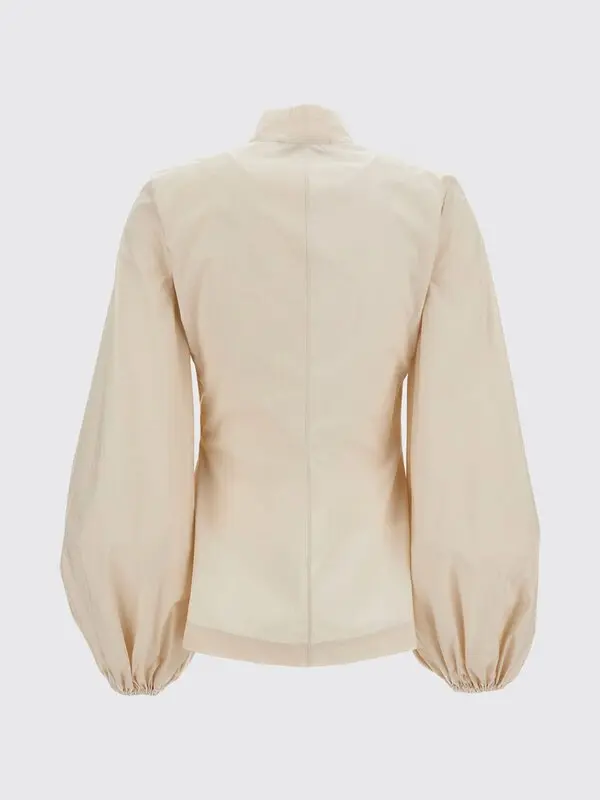 THELATEST Dalila Cotton Shirt With Mandarin Collar And Balloon Sleeves