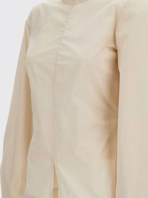 THELATEST Dalila Cotton Shirt With Mandarin Collar And Balloon Sleeves