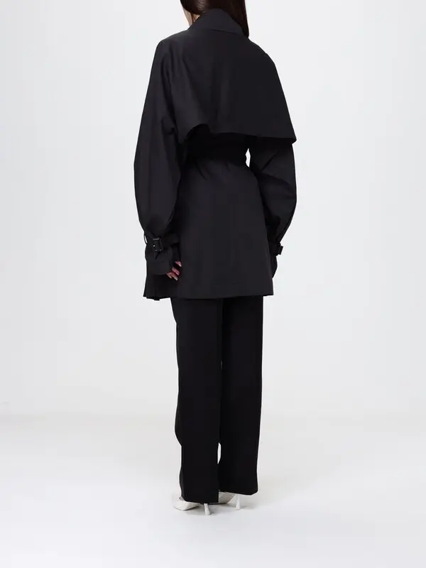 TOTEME Cotton Double-breasted Trench Coat - Black