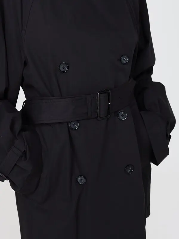 TOTEME Cotton Double-breasted Trench Coat - Black